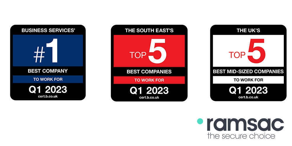 ramsac one of the UK’s best places to work 2023 - ramsac Ltd